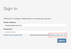 How do I log into Localgov?